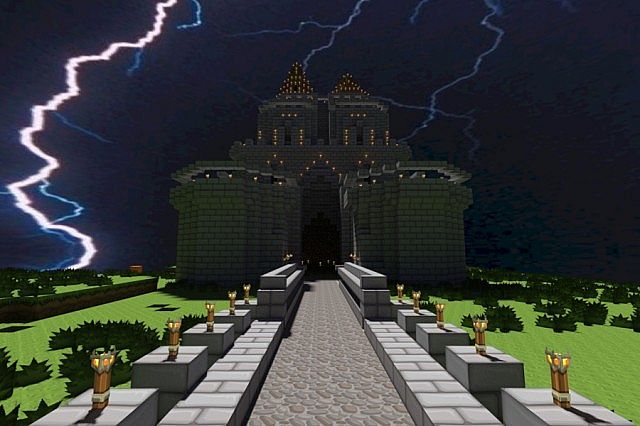 Stronghold Castle (Build yourself) -no interior- Minecraft Map