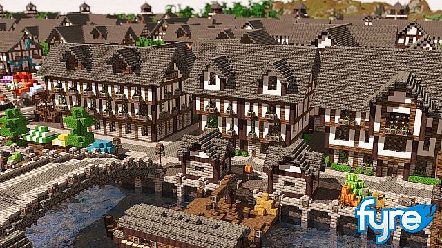 FyreUK - 100k Subscriber City DOWNLOAD Minecraft Map