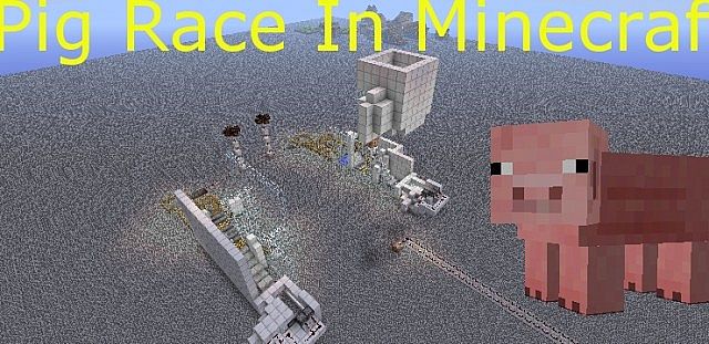Pig Race In MInecraft For 1.4.6 Minecraft Map