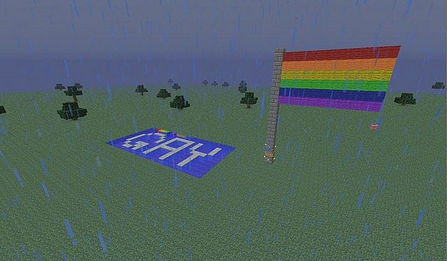 Rainbow Flag Minecraft Map
