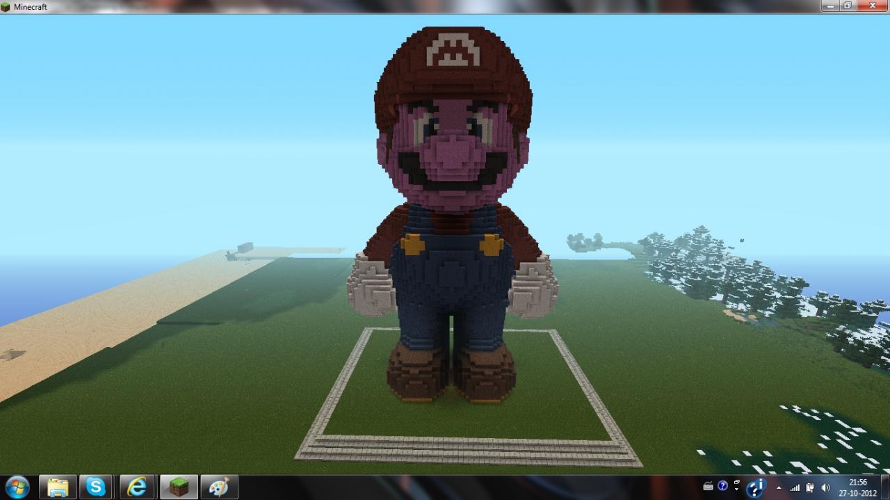 Giant Mario Minecraft Map
