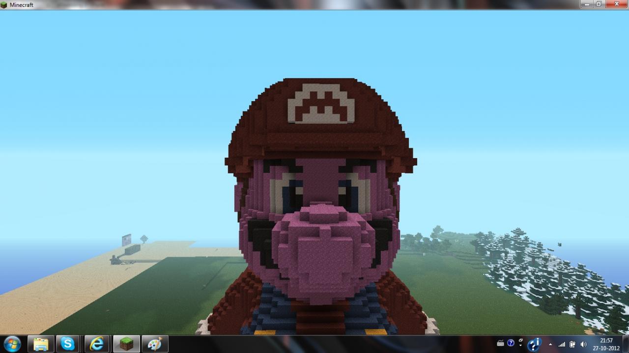 Giant Mario Minecraft Map