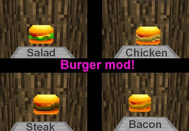 Lots of Burgers Mod! Minecraft Mod