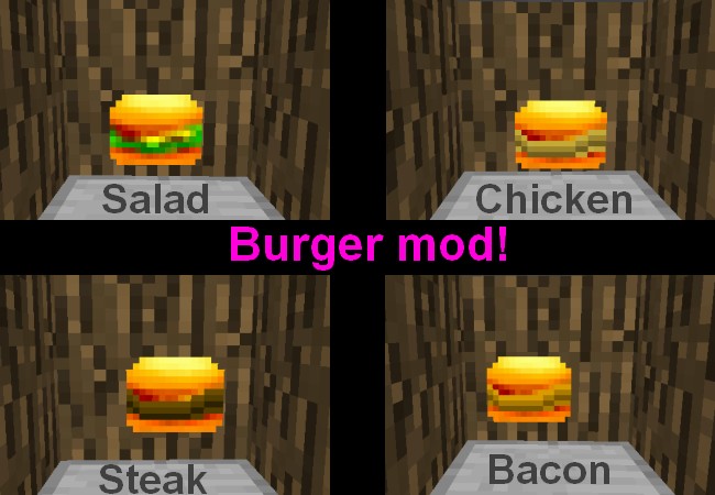 Lots of Burgers Mod! Minecraft Mod