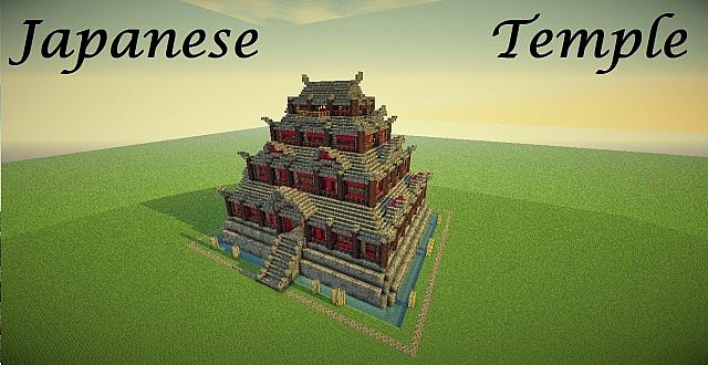 Huge Japanese Temple (Asian Style Castle) + Download! Minecraft Map