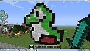 Pixel Art: Yoshi + Egg [03] | Minecraft Map
