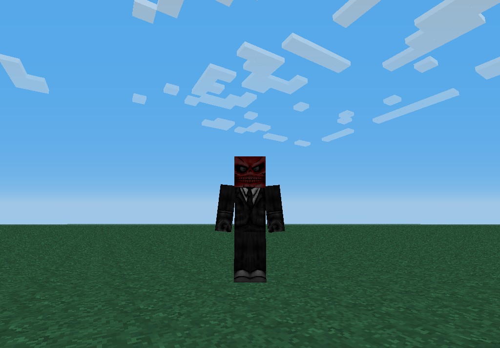 Skin Red skull Minecraft Blog