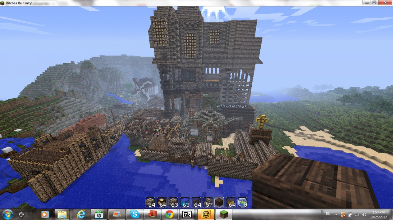 City build on a survival NOW ON A TOWNY SERVER w/ pvp Minecraft Project