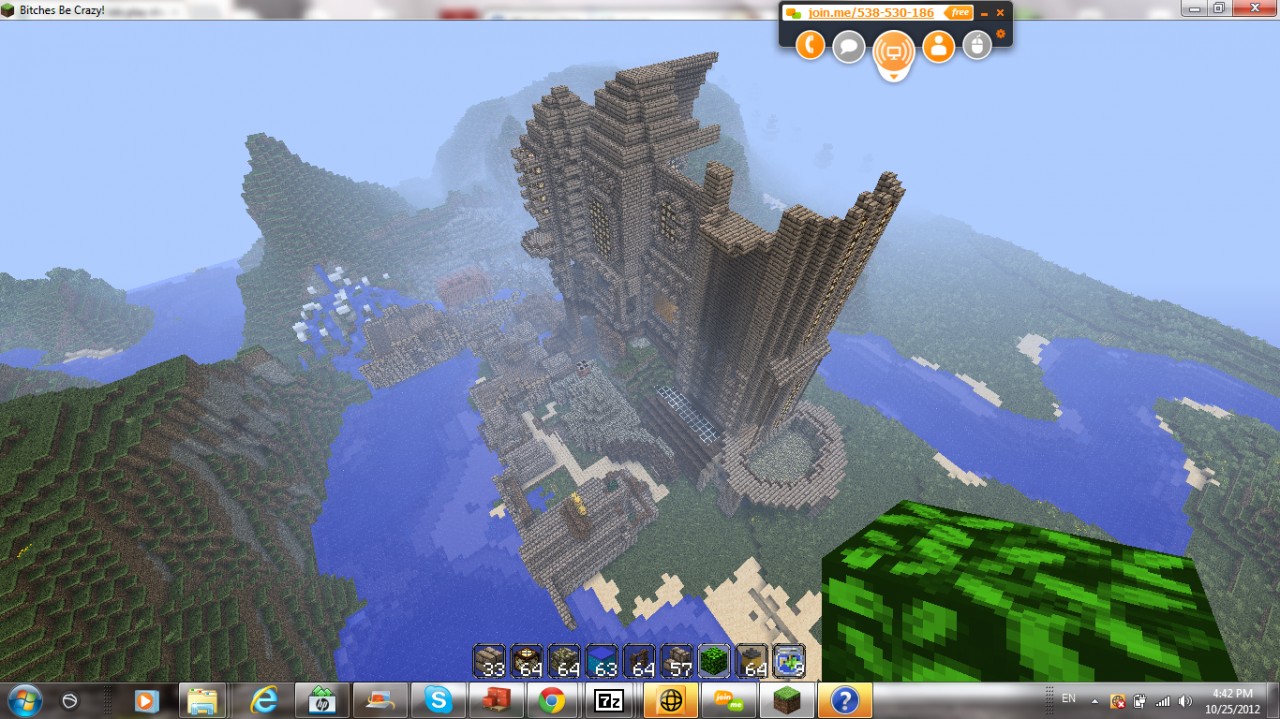 City build on a survival NOW ON A TOWNY SERVER w/ pvp Minecraft Map