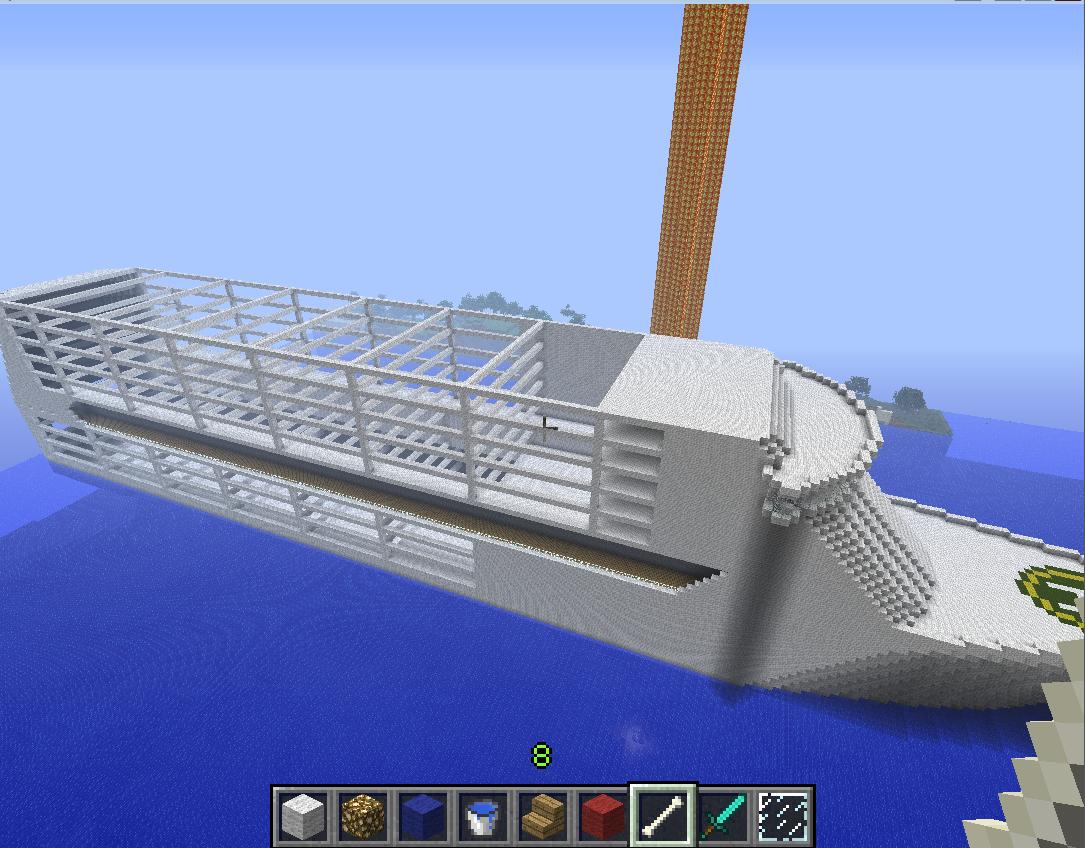 Full size cruise ship Minecraft Map