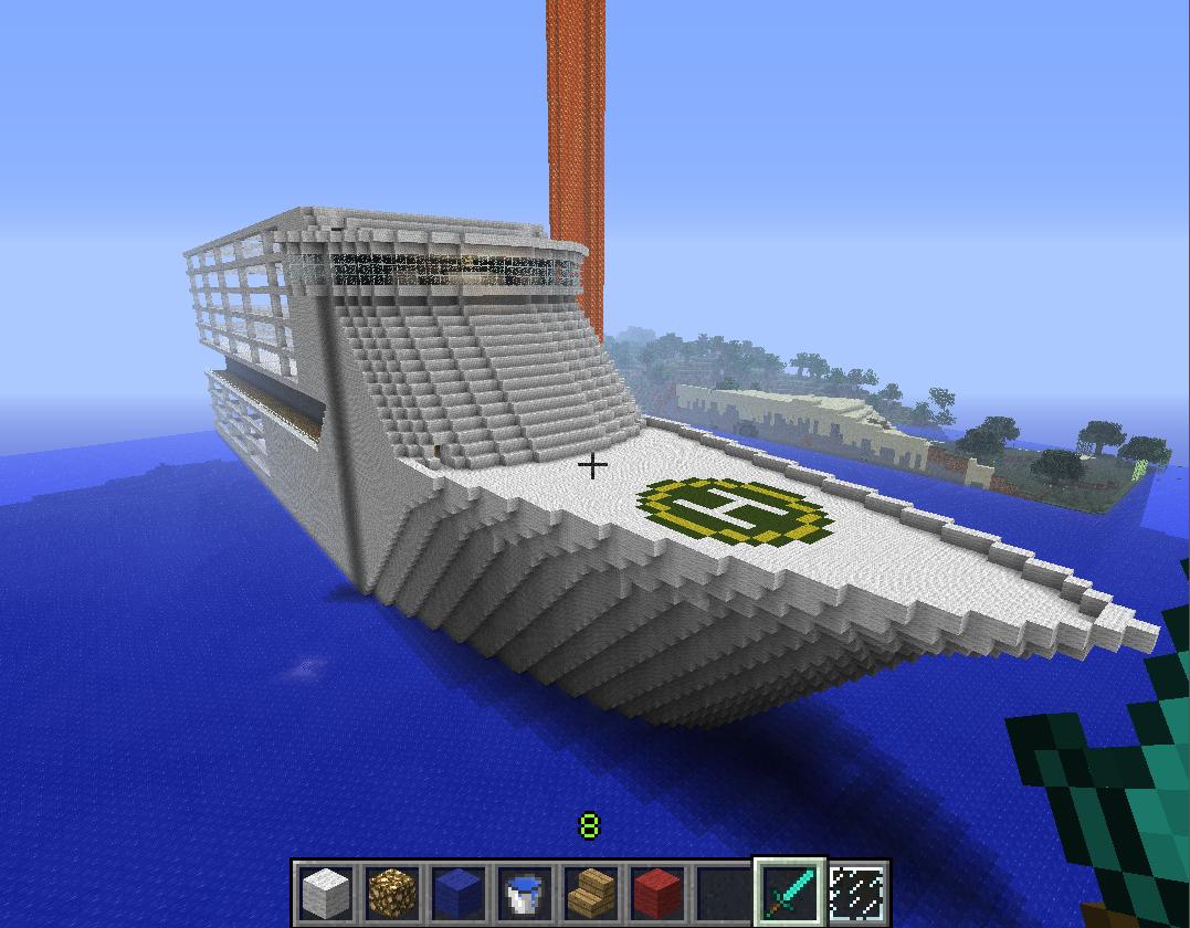 Full size cruise ship Minecraft Map