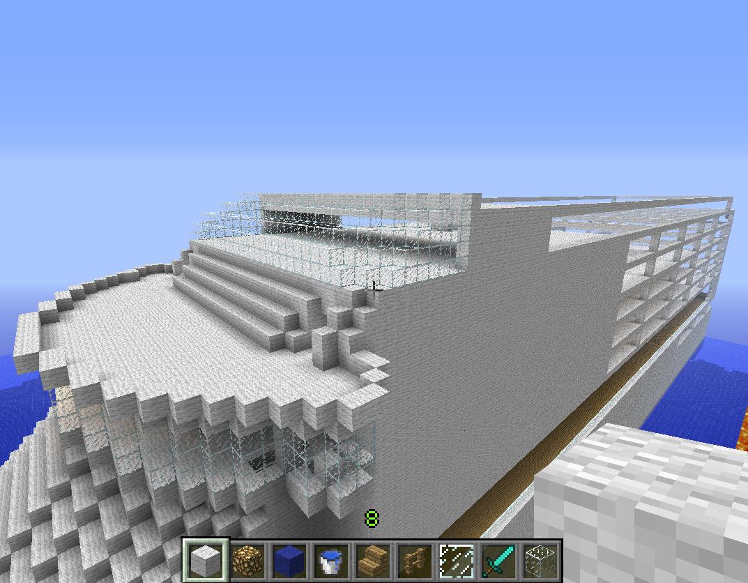 Full size cruise ship Minecraft Map