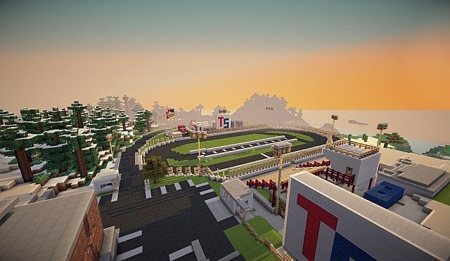 Racetrack "Thompson Speedway" (WOK) Minecraft Map
