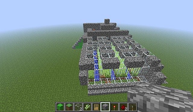 Machines + sugar cane farm Minecraft Map