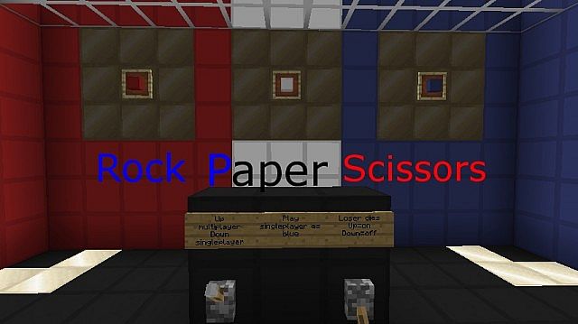 Rock paper scissors machine V3 Minecraft Map
