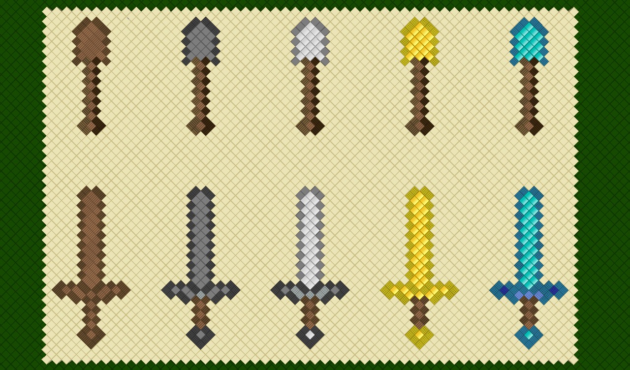 Pixel art Minecraft Map