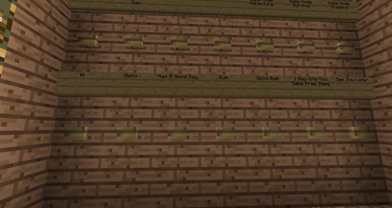 Command Wall (SORRY FOR THE NOT SO GOOD PHOTOS) Minecraft Map