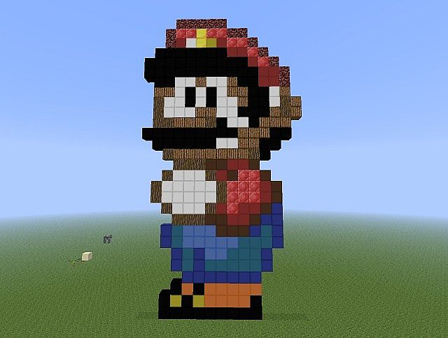 MARIO! (and other awesome wool art) Minecraft Map