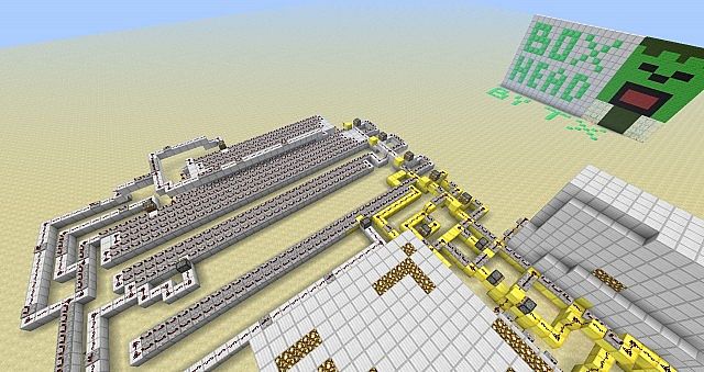 Box head In minecraft! Minigame! Minecraft Map