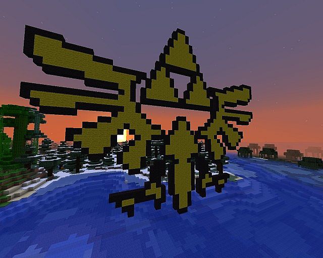 Hyrule Sign Pixel Art Minecraft Map