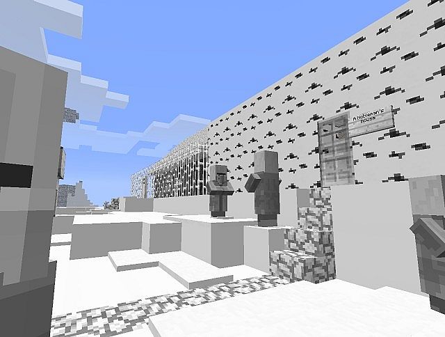 Black And White Minecraft Texture Pack