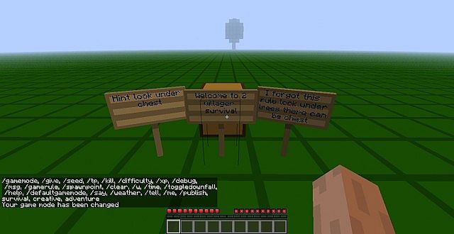 2 villager survival Minecraft Map