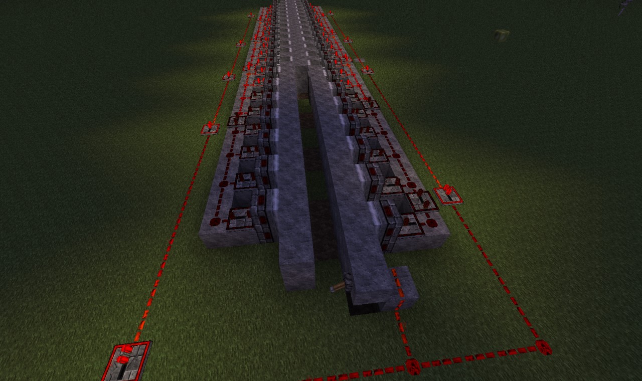 Piston wall Minecraft Map
