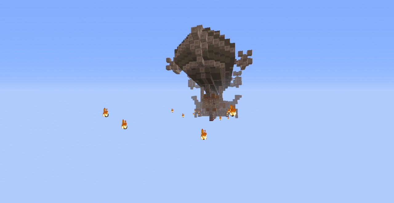 death balloon with machine guns Minecraft Map