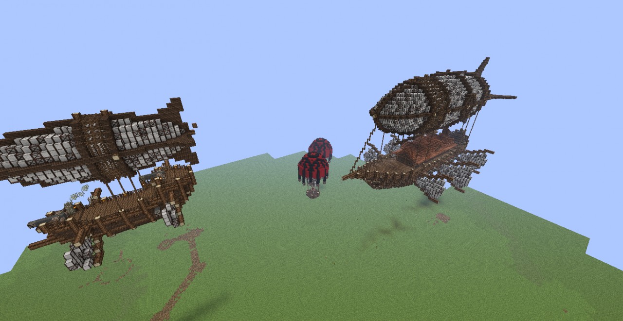 [20 Sub Special] Futuristic 1800s ship. Minecraft Map