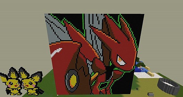 Pokemon pixel art Minecraft Map