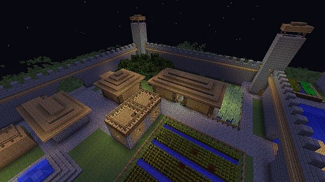 Awesome big castle with docks! Minecraft Map