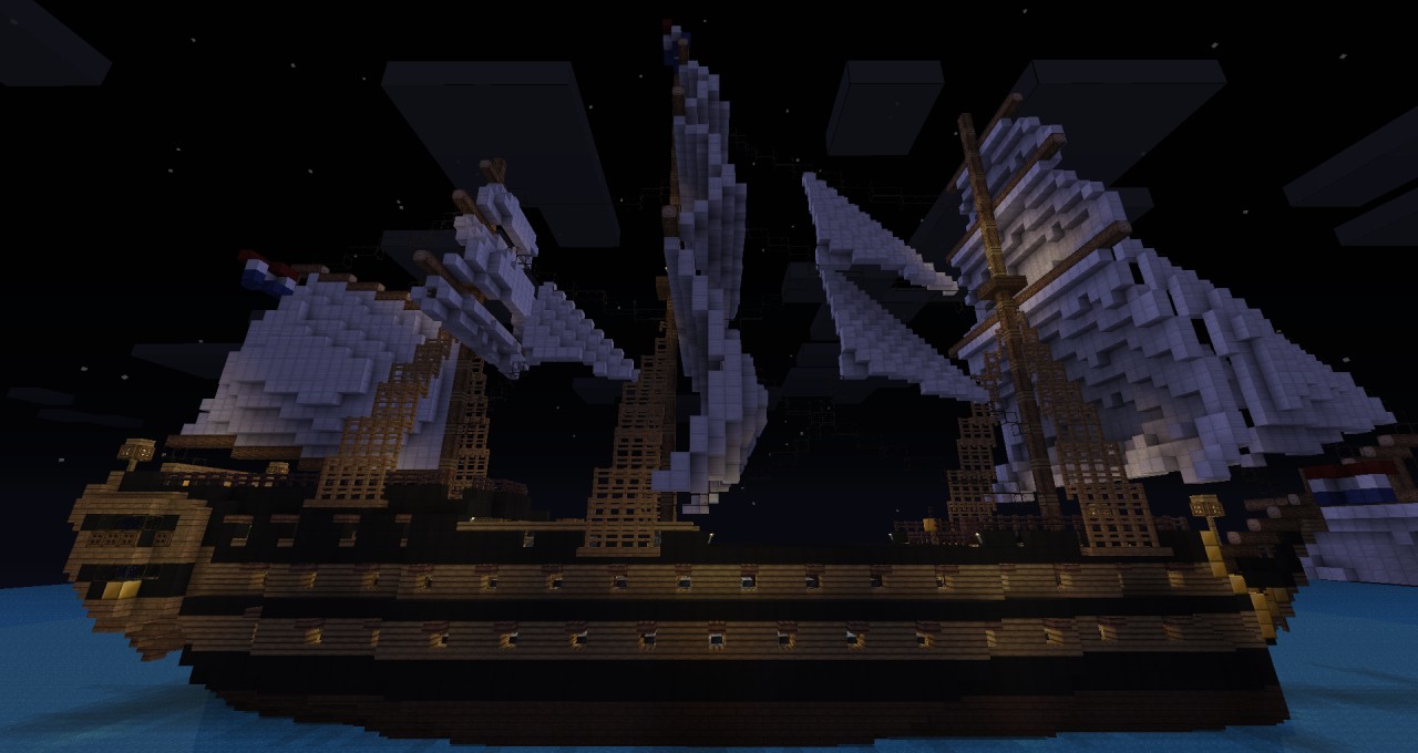 3 Rd. rate Frigate (ship) Minecraft Map