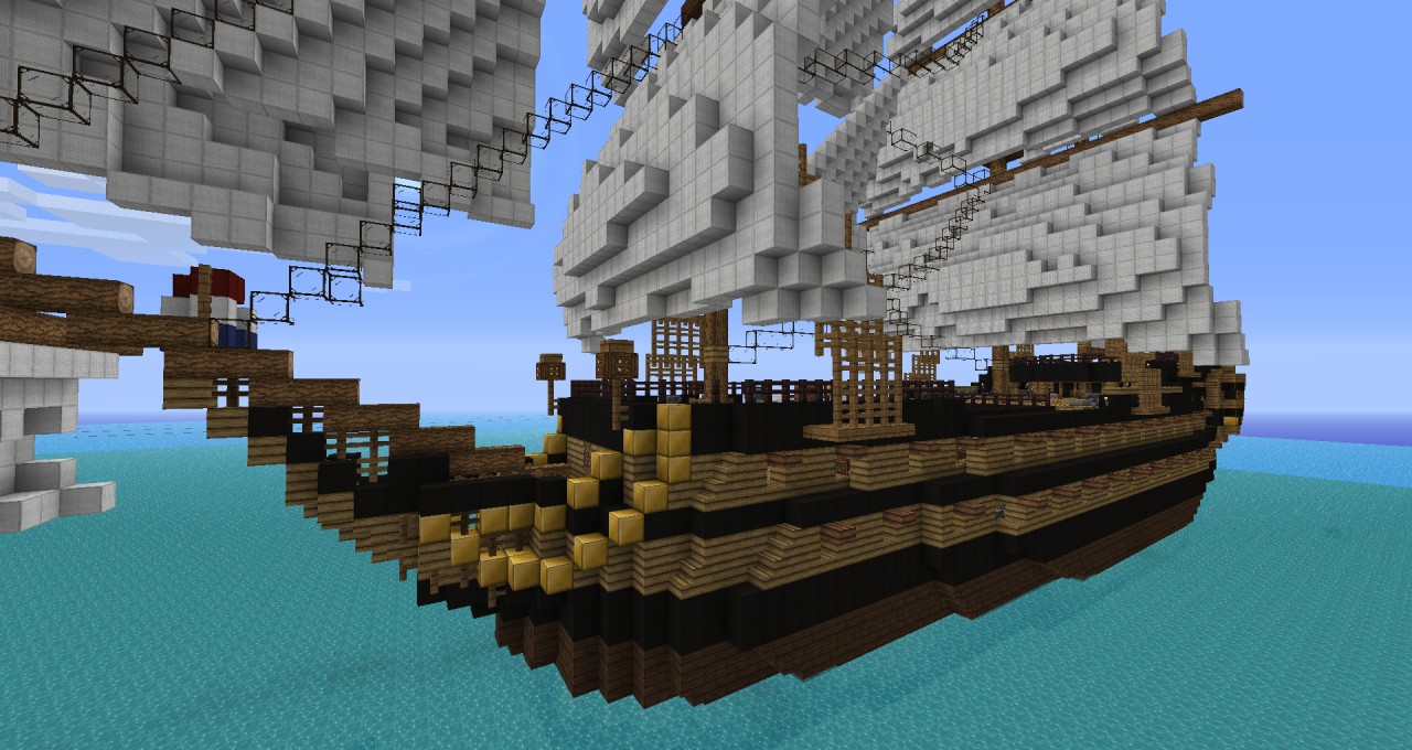 3 Rd. rate Frigate (ship) Minecraft Map