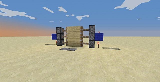 Compact 3x2 Piston Door Minecraft Map