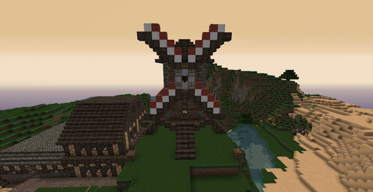 Medieval Village Part 3 - Windmill! Minecraft Map