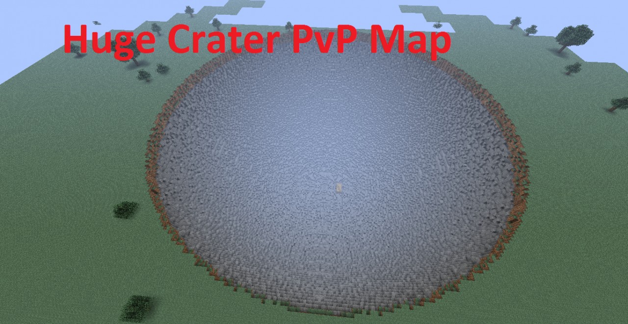 Huge Crater PvP Map Minecraft Map