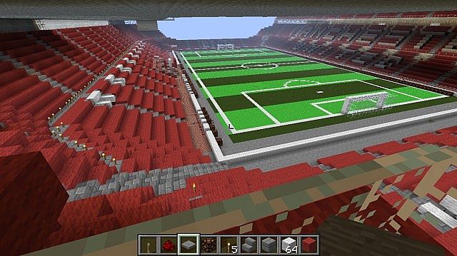 Man utd Old trafford Updated Minecraft Map