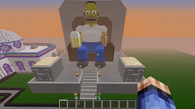 temple of homer subscribe and diamond by liberty Minecraft Map