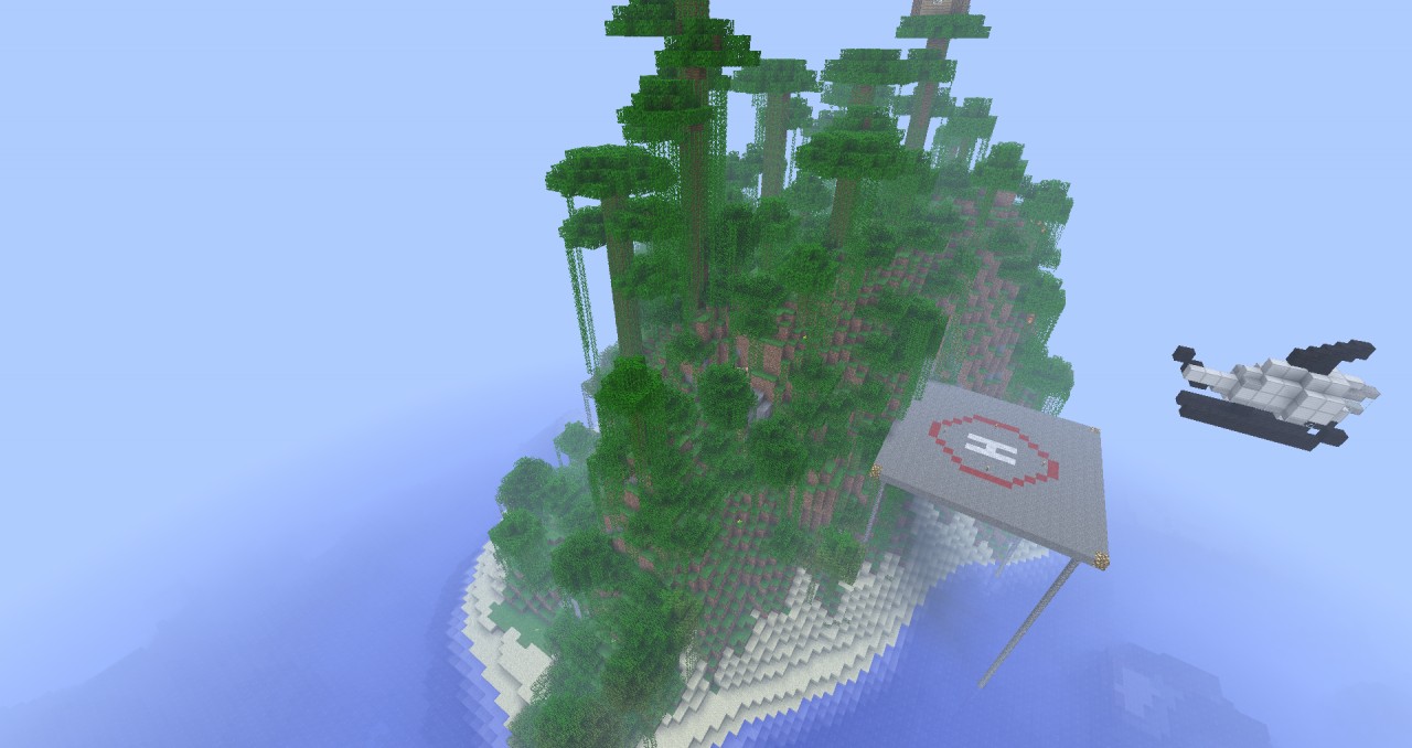 jungle island survival map. Minecraft Map
