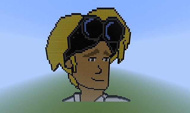 Yogscast - Duncan and Simon Pixel Art Minecraft Map