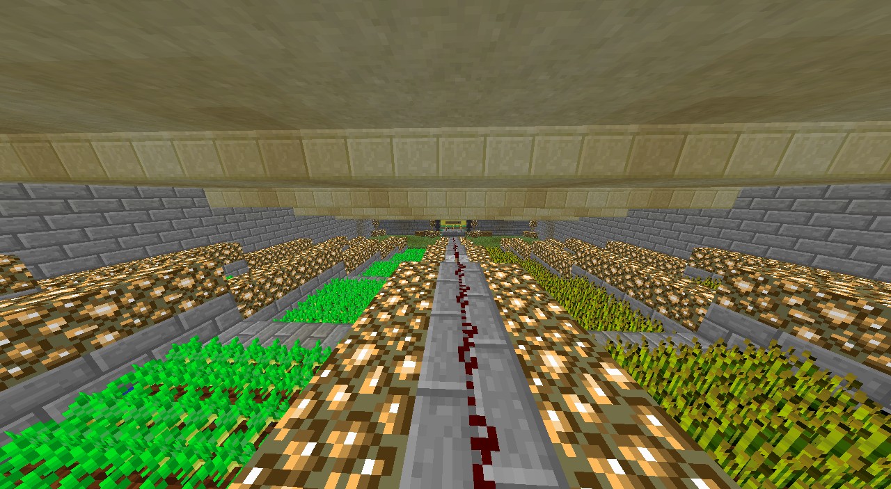 Automatic Wheat and Potato Farm Minecraft Map