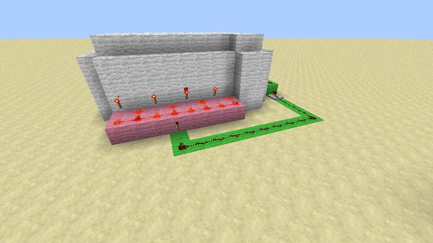 Redstone combination lock Minecraft Map
