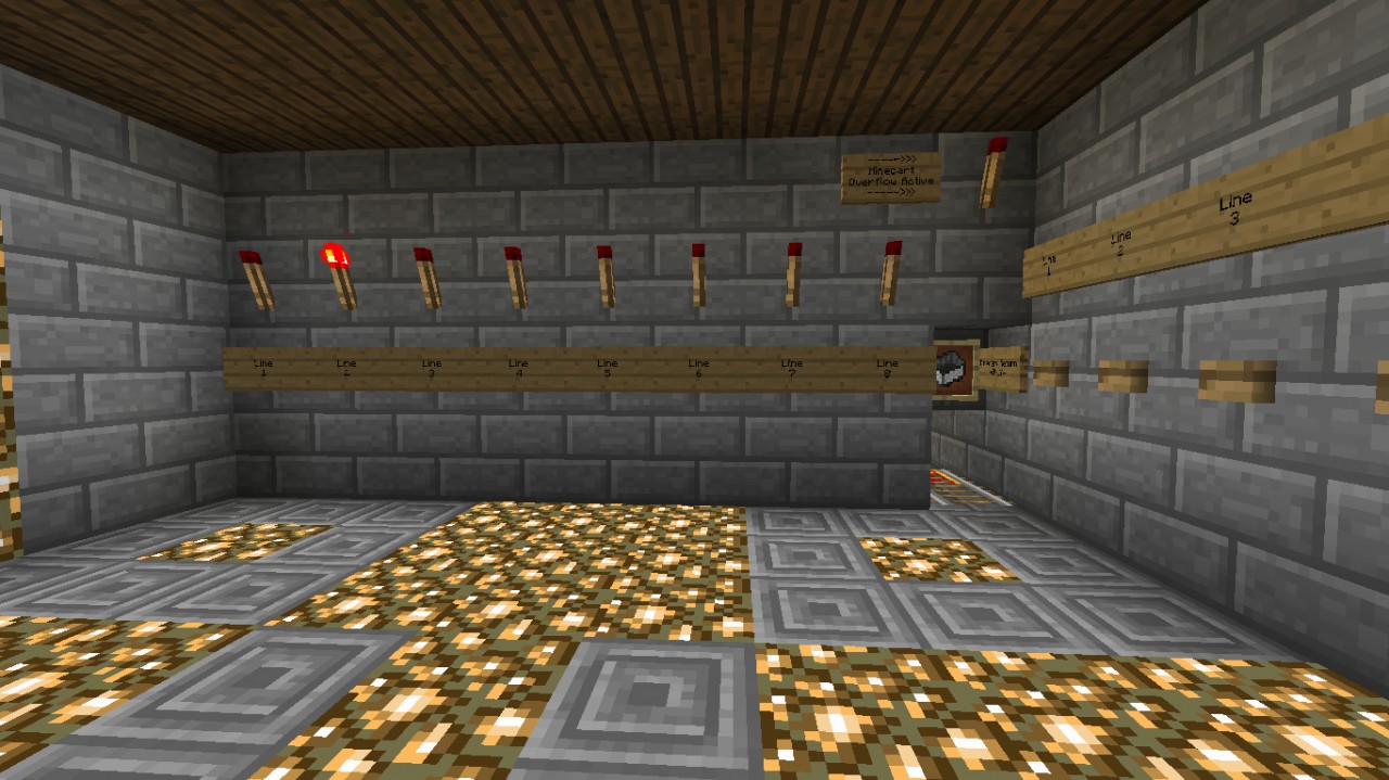 Minecart Train Station Minecraft Map