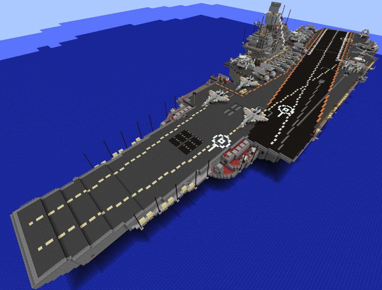 Ulyanovsk class aircraft carrier Minecraft Map
