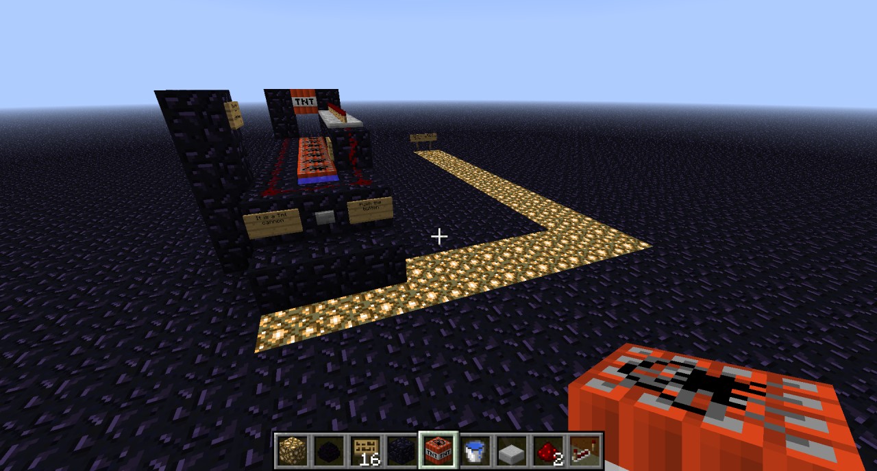 Auto TNT WORLD-WITH TNT CANNON!!!! Minecraft Map