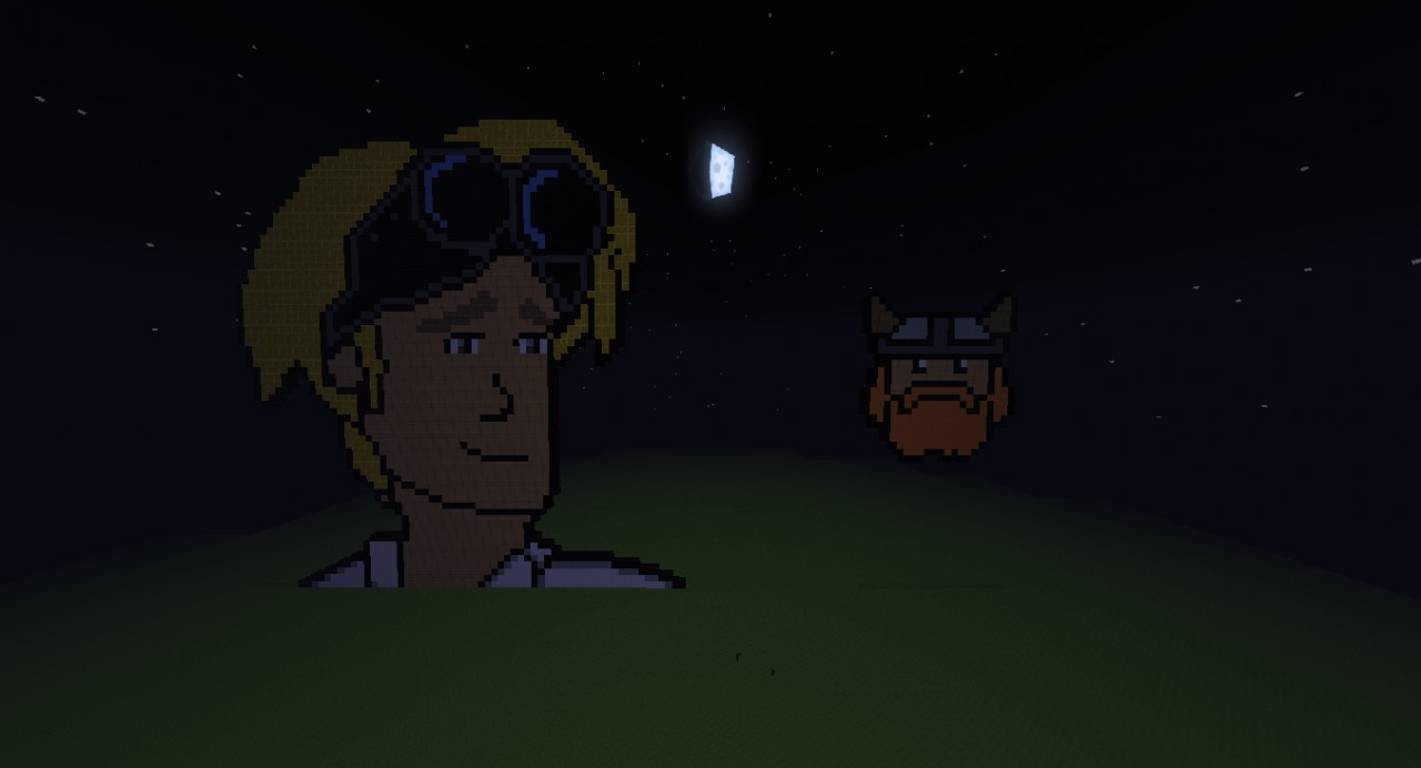 Yogscast - Duncan and Simon Pixel Art Minecraft Map