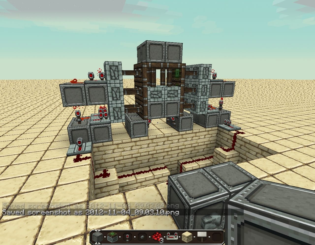 2X2 Hidden Piston Trap Door Minecraft Map