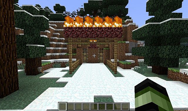 RED STONE HOUSE>>>>>WITH MINE Minecraft Map