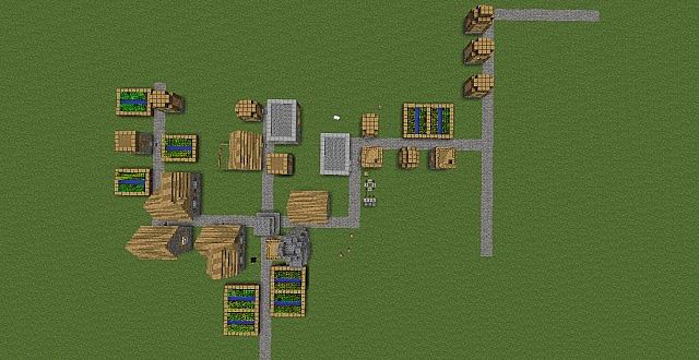 Redtone Fire Repeater (with village) Minecraft Map