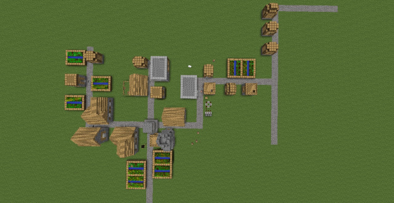 Redtone Fire Repeater (with village) Minecraft Map